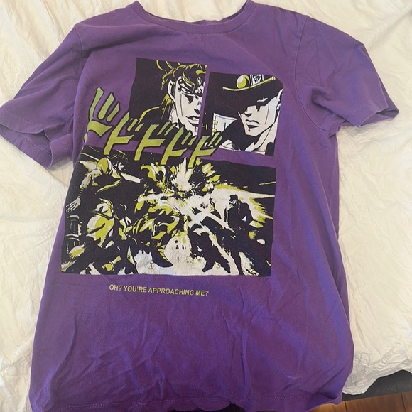 Shirts | Jojos Bizarre Adventure Shirt Purple Dio And Jotaro | Poshmark